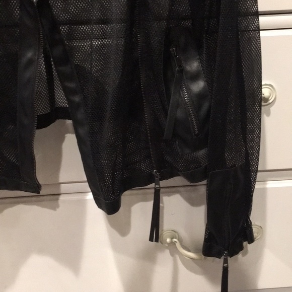 Insight | Jackets & Coats | Nwotinsight Mesh And Faux Leather Jacket ...